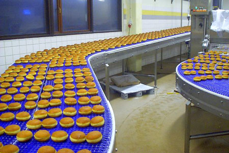 Scanbelt - Modular Plastic Conveyor Belts - Belt for cooling of buns